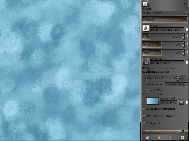 Aufgabe 1.2.01 - Paper mit Farbverlauf und Pinsel - GIMP-Werkstatt